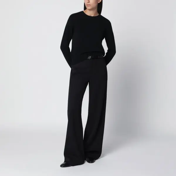 LISA YANG Mable Cashmere Crewneck Sweater - Black