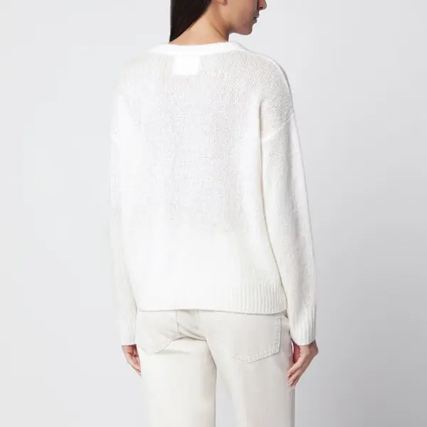 LISA YANG Cream Lova Cashmere And Silk Sweater
