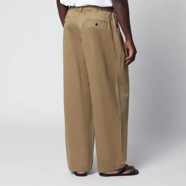 Sacai Cotton Twill Trousers With Belt