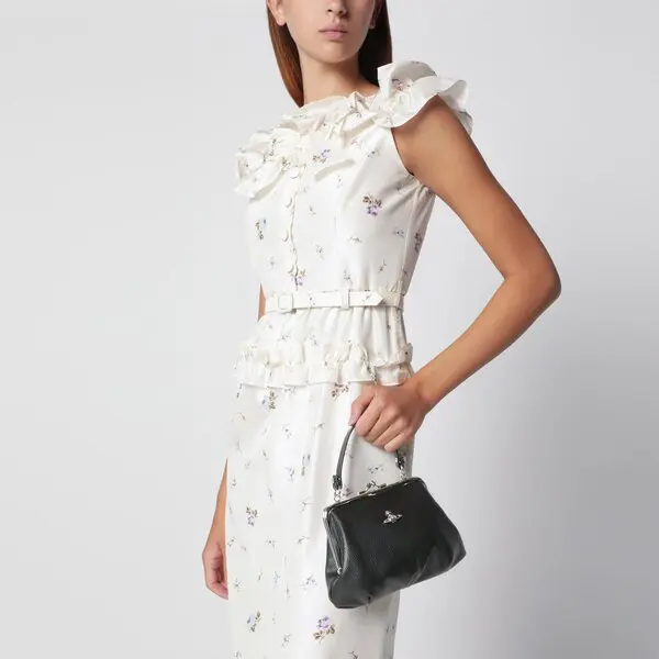 VIVIENNE WESTWOOD Granny Frame Bag In Grained Pu