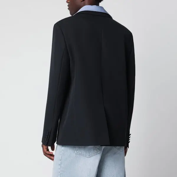 Balenciaga Dark Hybrid Overshirt In Wool Twill
