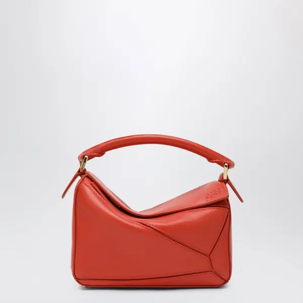 Loewe Puzzle Featherlight Medium Bag - Red