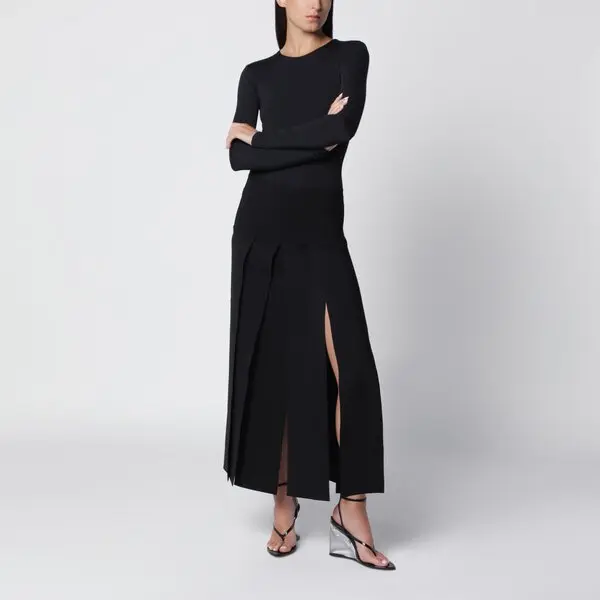 Alaïa Pleated Midi Skirt