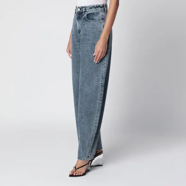 Alaïa Rounded Cotton Denim Jeans