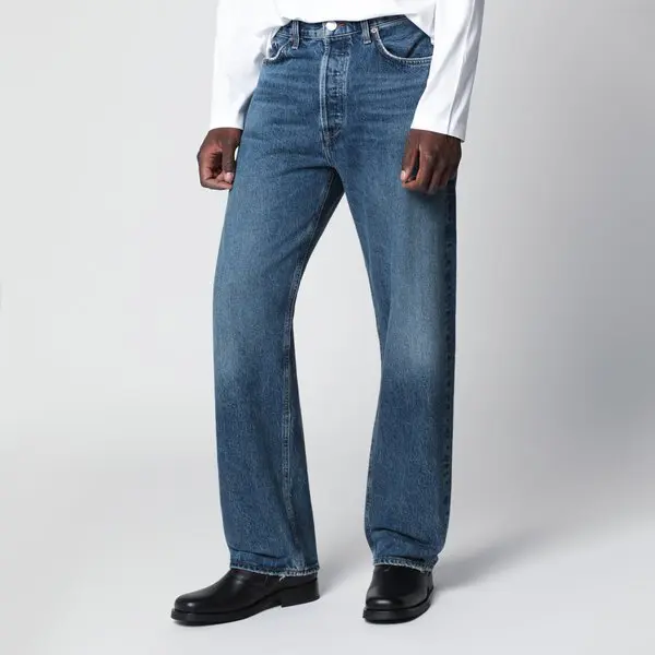 AGOLDE 90's Straight Fit Jeans In Washed Denim