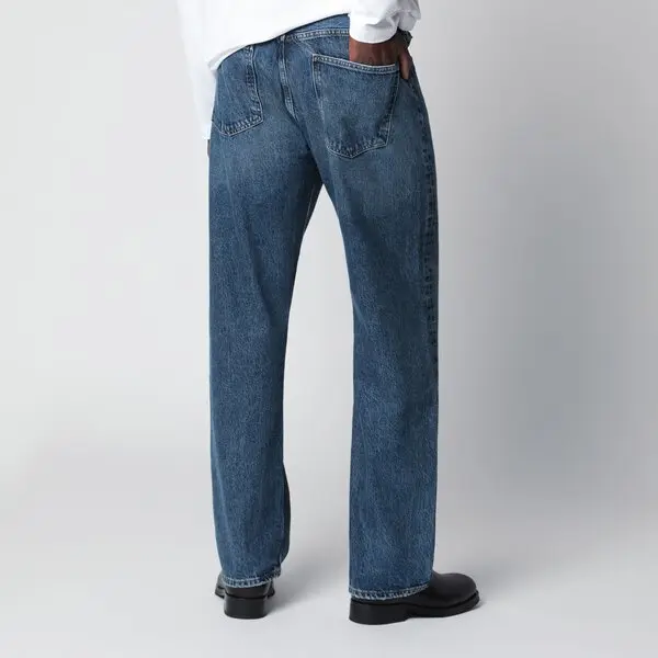 AGOLDE 90's Straight Fit Jeans In Washed Denim