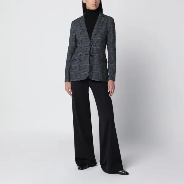 Harris Wharf London Single-breasted Prince Of Wales Check Jacket
