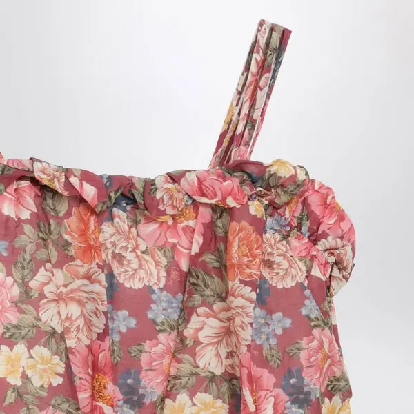 Chloé Floral Cotton And Silk Top