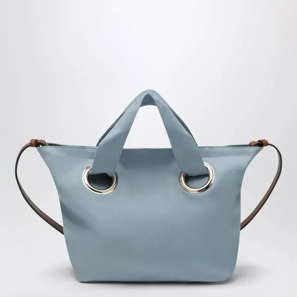Chloé Light Organic Cotton Tote Bag With Embroidered Logo