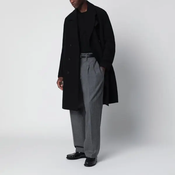 Harris Wharf London Double-breasted Virgin Wool Coat