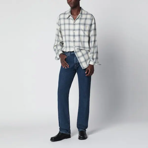 JEANERICA Vintage-effect Dark Wash Denim Jeans