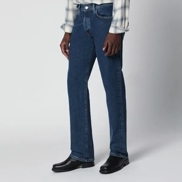JEANERICA Vintage-effect Dark Wash Denim Jeans
