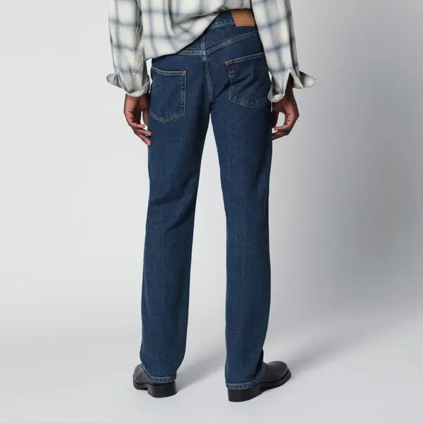 JEANERICA Vintage-effect Dark Wash Denim Jeans