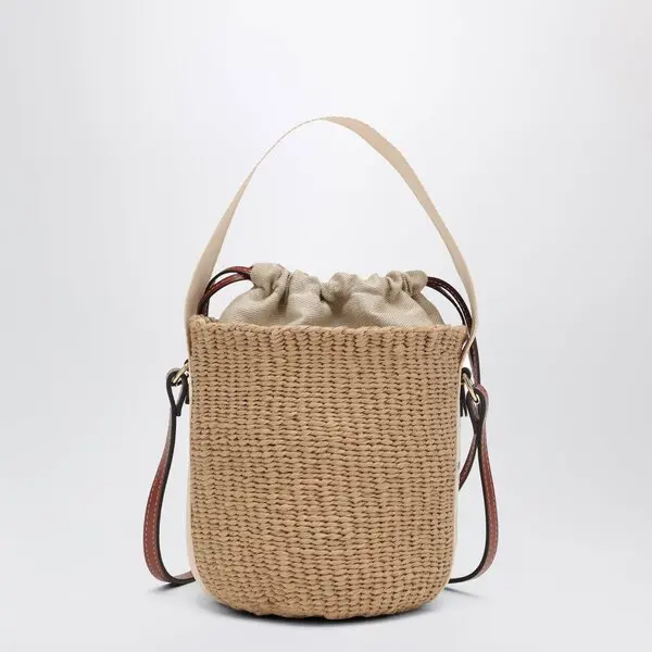 Chloé Small Woody Raffia Bucket Bag