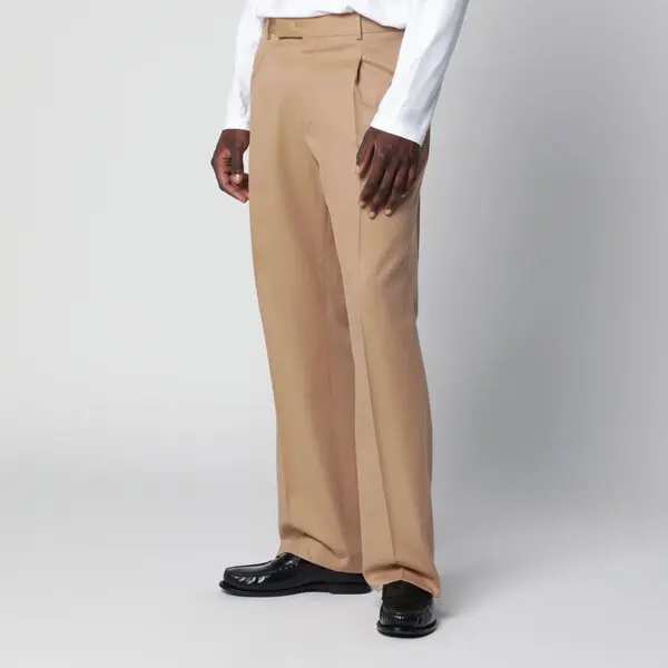 PT TORINO Cotton And Wool Trousers - Beige