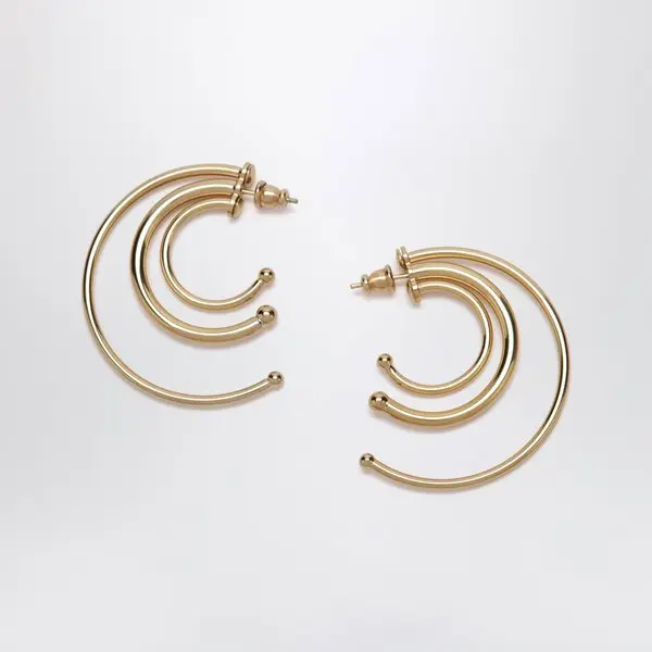 PANCONESI Gold-tone Multi-hoop Earrings - Metal