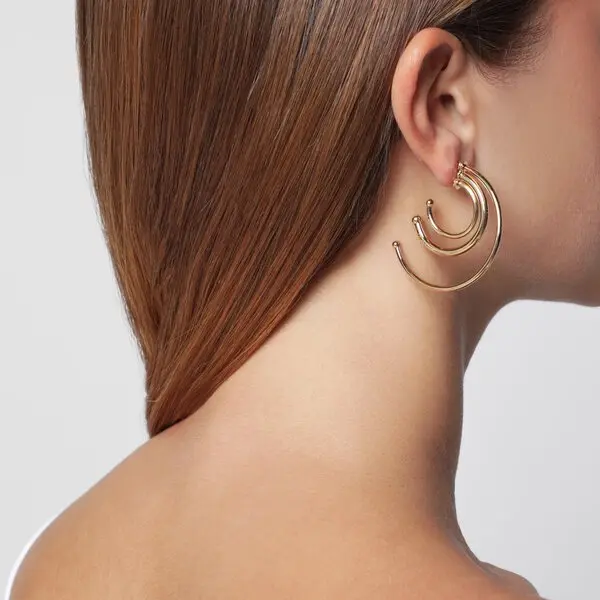 PANCONESI Gold-tone Multi-hoop Earrings