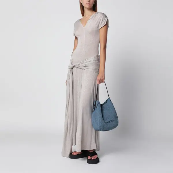 JW Anderson Small Bulb Bag In Blue Beads And Calf Leather