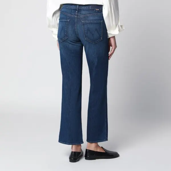 MOTHER The Lil Kick It Jeans In Dark Washed Denim