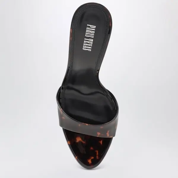 Paris Texas Lidia 105 Patent Leather Mules - Brown