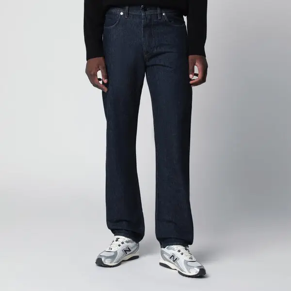 Stone Island Regular Straight Jeans In Rinsed Denim