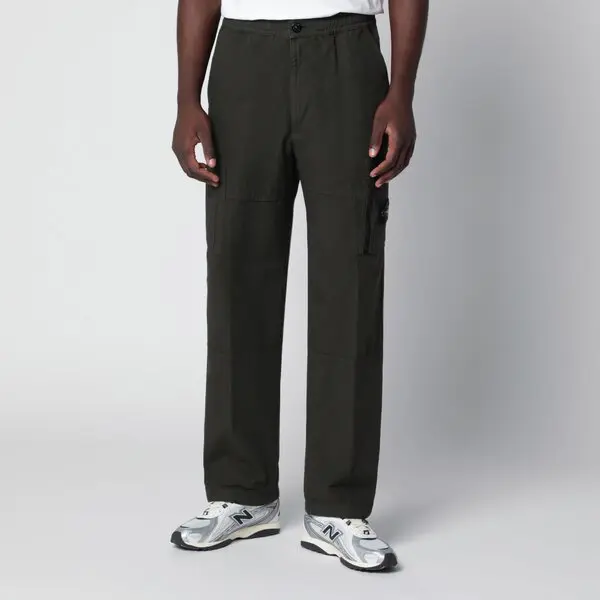 Stone Island Loose Fit Cotton Ripstop Cargo Trousers