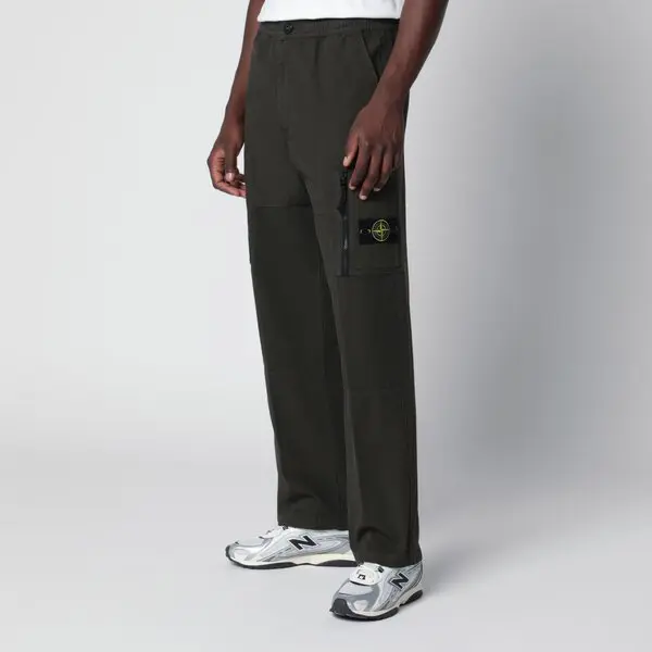 Stone Island Loose Fit Cotton Ripstop Cargo Trousers