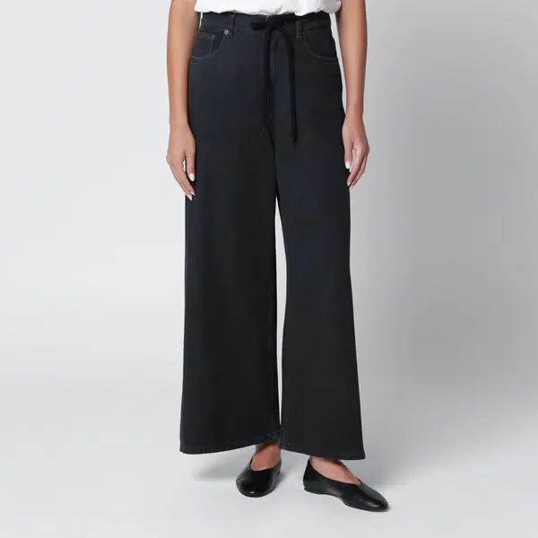 MAISON MARGIELA Wide-leg Cropped Jeans In Washed Denim