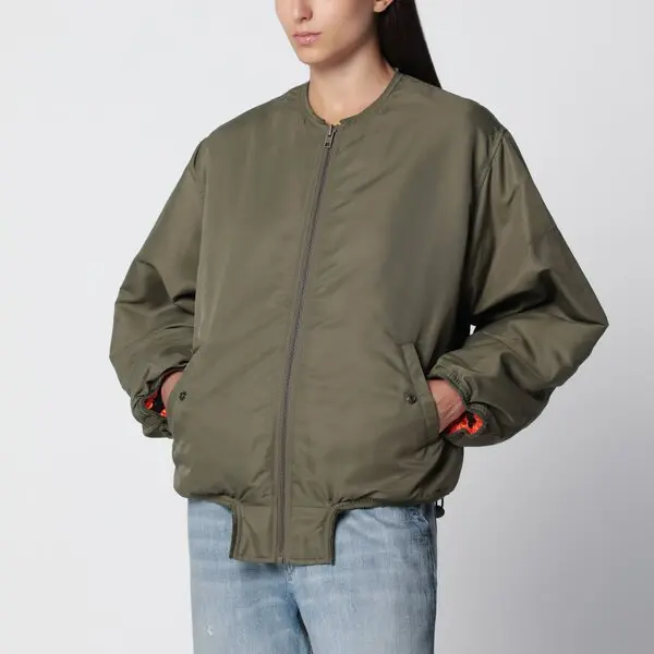 MAISON MARGIELA Khaki Nylon Bomber Jacket