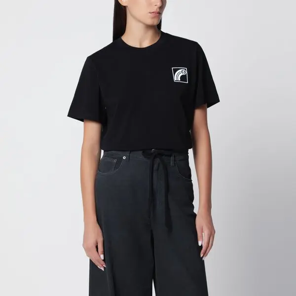 MAISON MARGIELA Cotton Jersey T-shirt With Graphic Print - Black