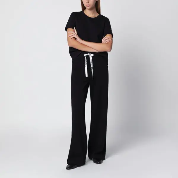 Max Mara Cotton-blend T-shirt With Embroidered Logo
