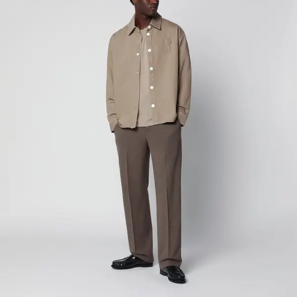 AMI Paris Taupe De Coeur Shirt