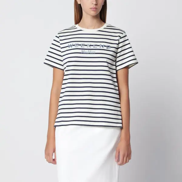 Max Mara Cru Striped Cotton Jersey T-shirt