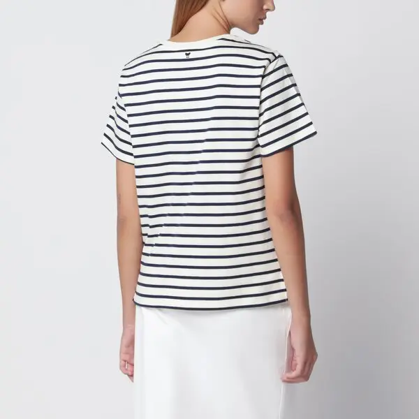 Max Mara Cru Striped Cotton Jersey T-shirt