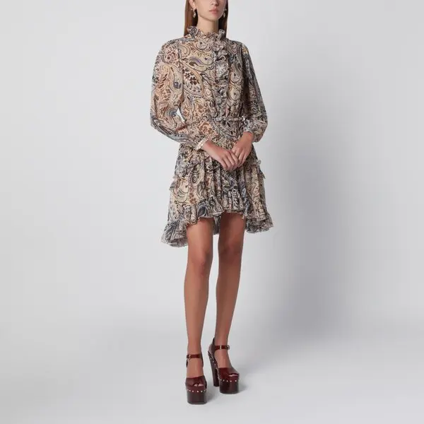 Etro Printed Ruffled Dress