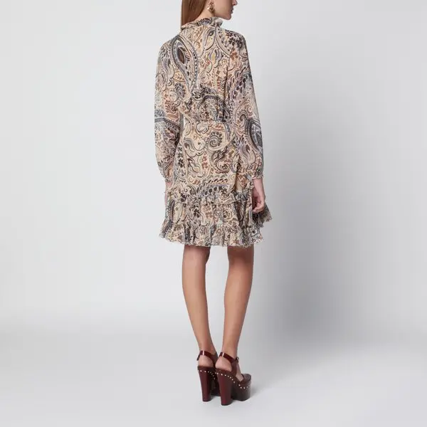 Etro Printed Ruffled Dress
