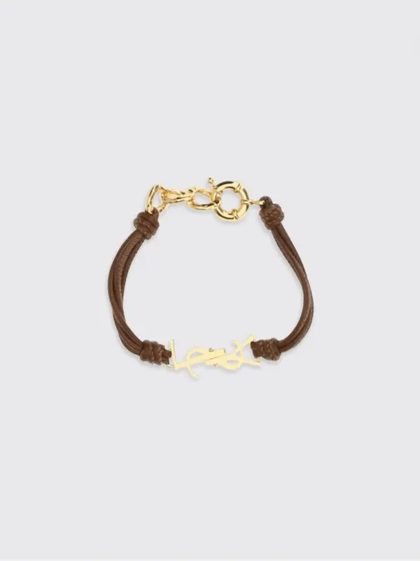 Saint Laurent Monogram Bracelet - Brown