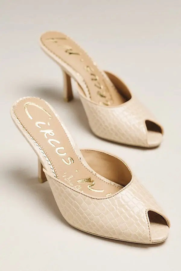 CIRCUS NY BY SAM EDELMAN Glenda Peep-toe Heels By - Dark Vanilla