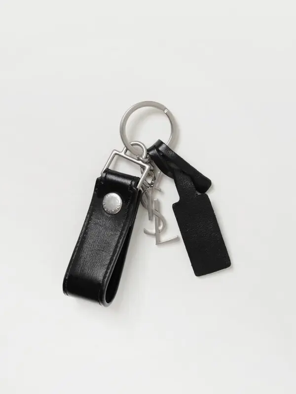 Saint Laurent Leather Keyring With Charm