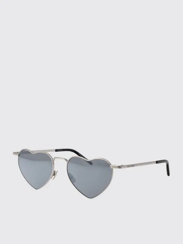Saint Laurent Heart-shaped Sunglasses - Silver
