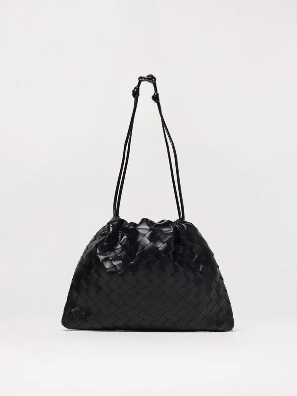 Bottega Veneta Woven Shoulder Bag - Black