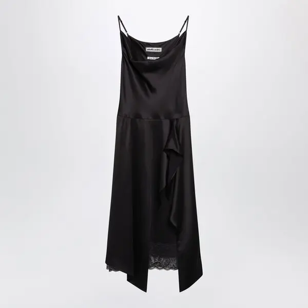 Acne Studios Shiny Satin Slip Dress - Brown