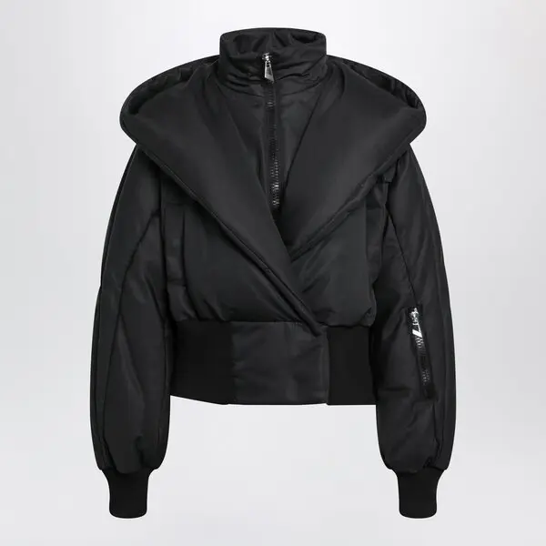 Attico Quilted Cotton-blend Puffer Jacket - Black