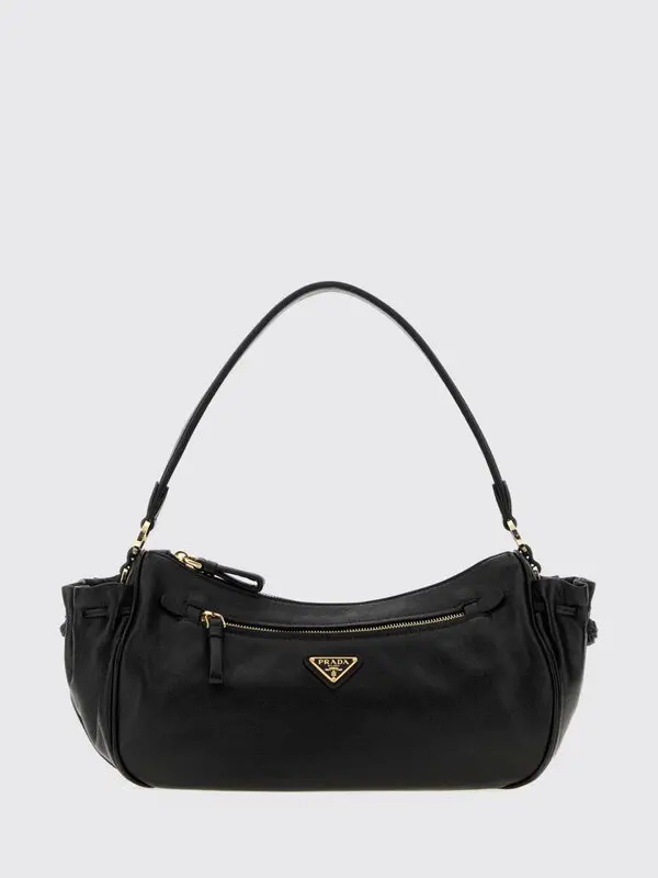 Prada Leather Shoulder Bag - Black