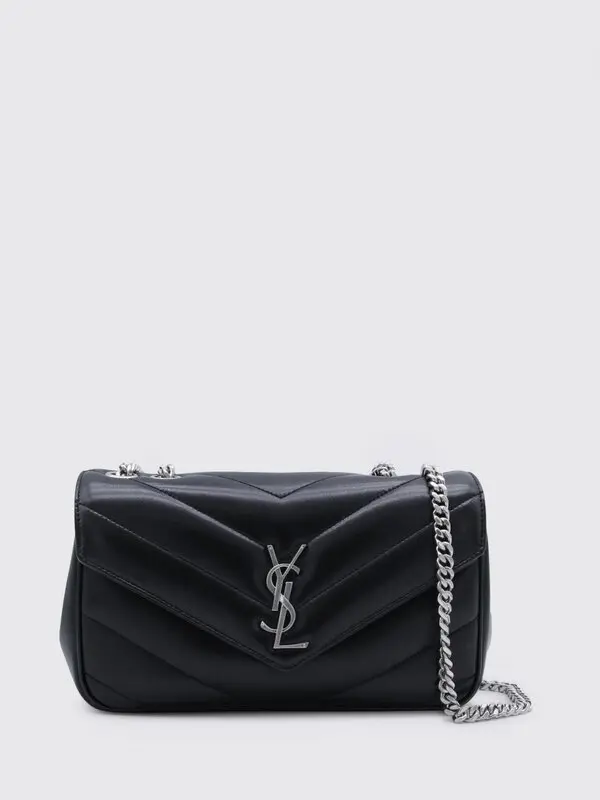 Saint Laurent Quilted Lambskin Crossbody Bag - Black