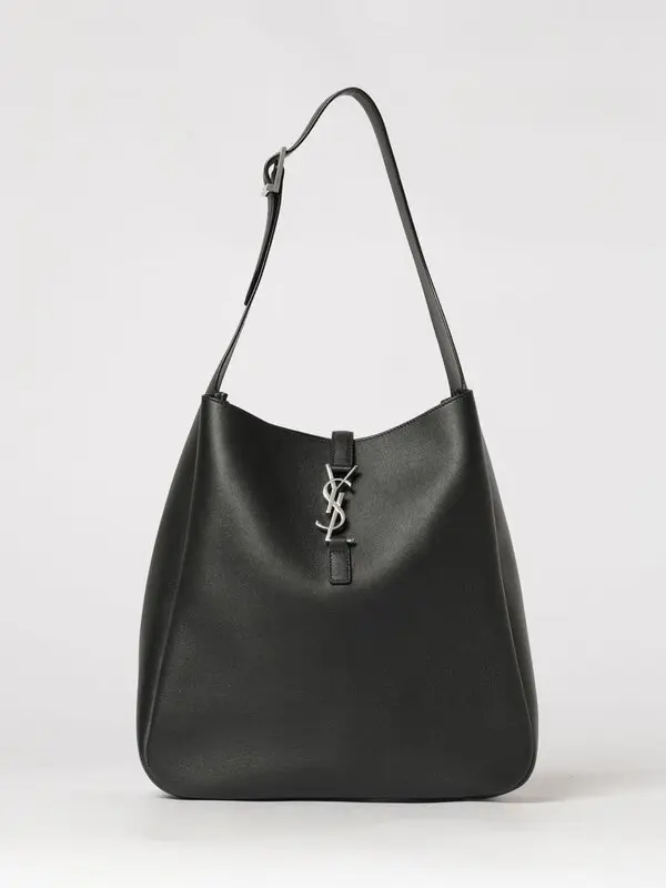 Saint Laurent Logo Shoulder Bag - Black