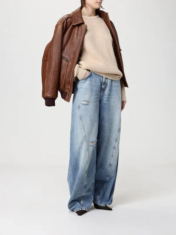 Saint Laurent Leather Bomber Jacket