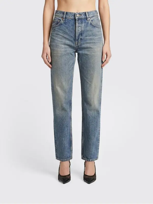 Saint Laurent Cotton Jeans - Blue