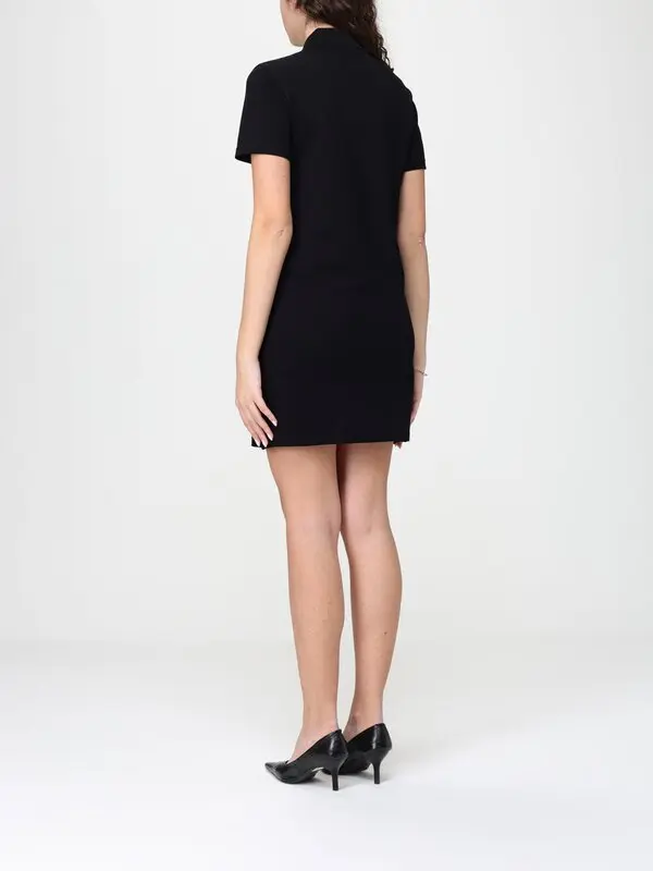 Saint Laurent Short Sleeve Polo Dress - Black