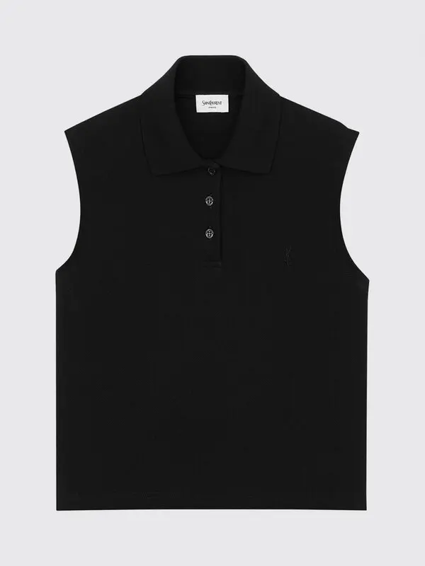 Saint Laurent Sleeveless Polo Shirt